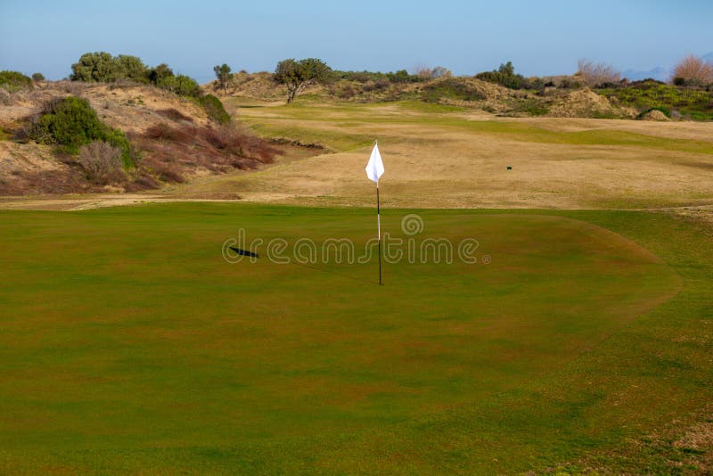 View from the Golf Course of a Hotel in Antalya, Turkey Stock Image ...