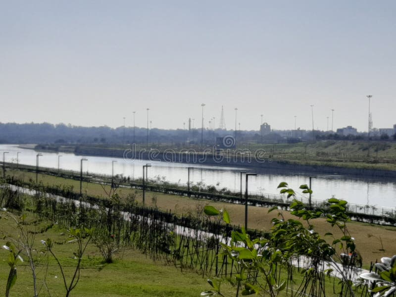 View of Gomti Riverfront Lucknow India Stock Photo - Image of india ...