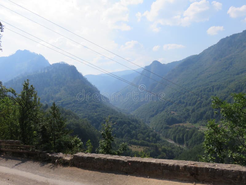 View of the Gorge from the Road Stock Image - Image of mountain, road ...