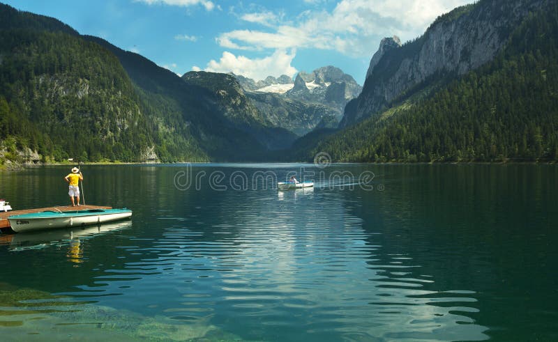 View of Gosau valley editorial photography. Image of high - 67527027