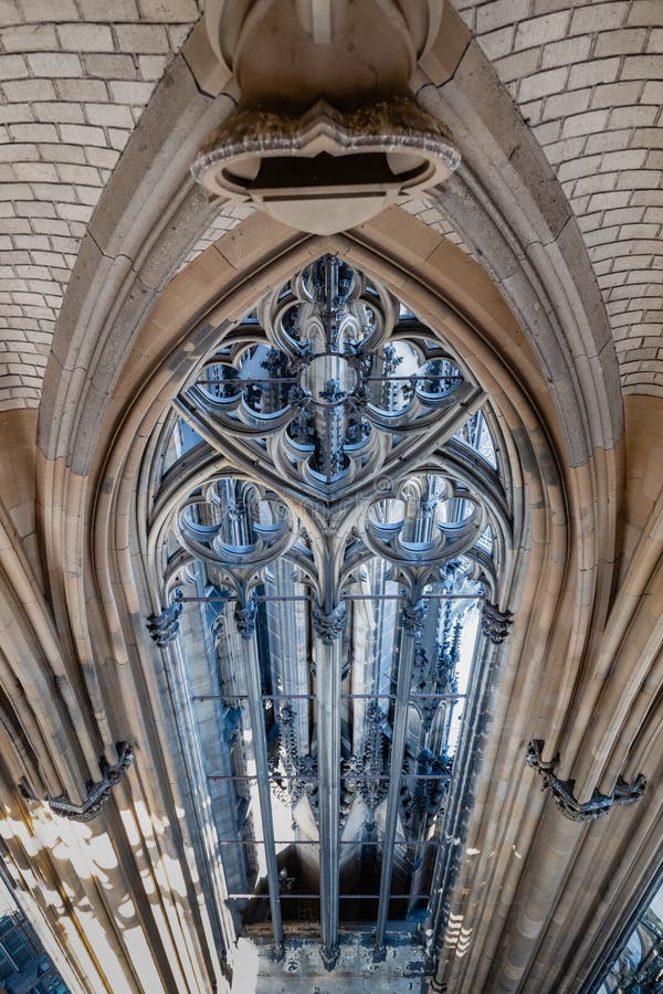 View of the Gothic Architectural Features in Cologne Cathedral ...