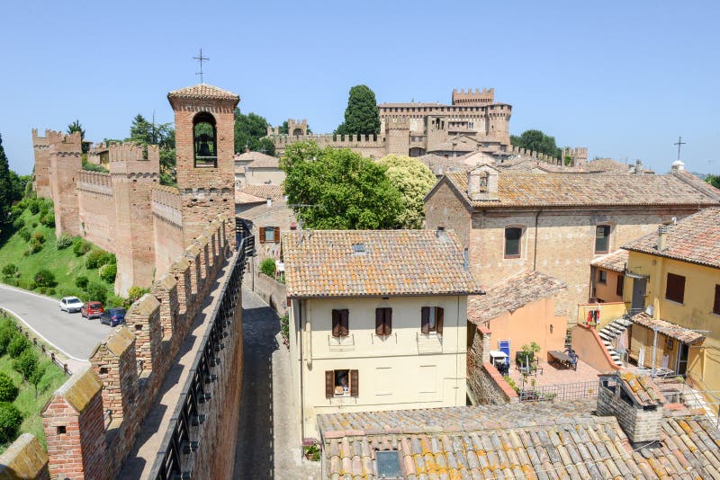Gradara Castle, Province of Pesaro E Urbino, Marche Region, Italy ...