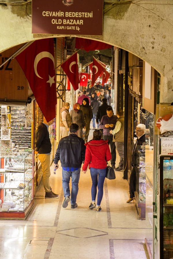 View of the the Grand Bazaar in Istanbul Editorial Stock Image - Image ...