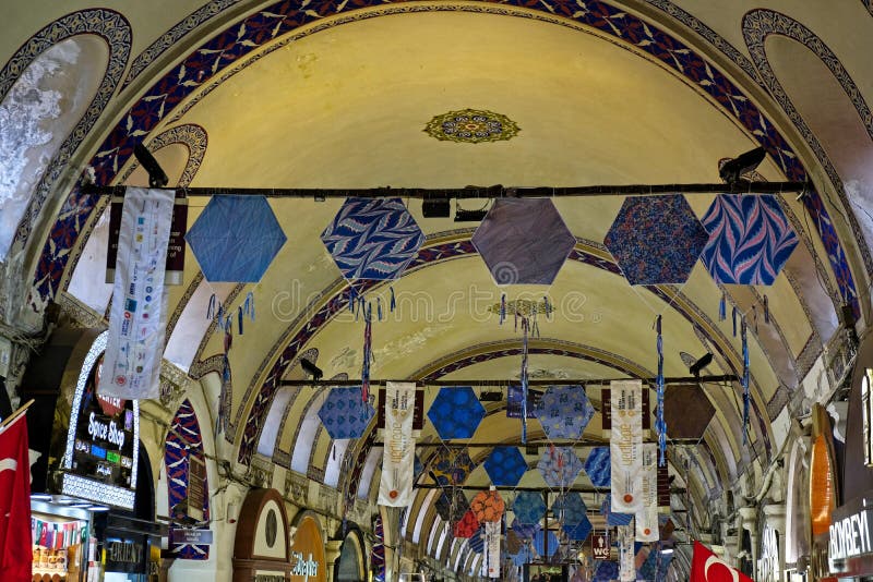 View of the Grand Bazaar in Istanbul Editorial Stock Photo - Image of ...