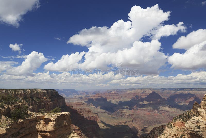 View of Grand Canyon from South Rim Stock Image - Image of arizona ...