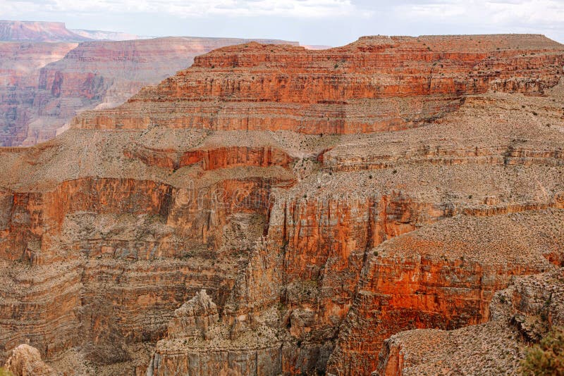Grand Canyon West, Guano Point, USA Stock Photo - Image of hiking ...