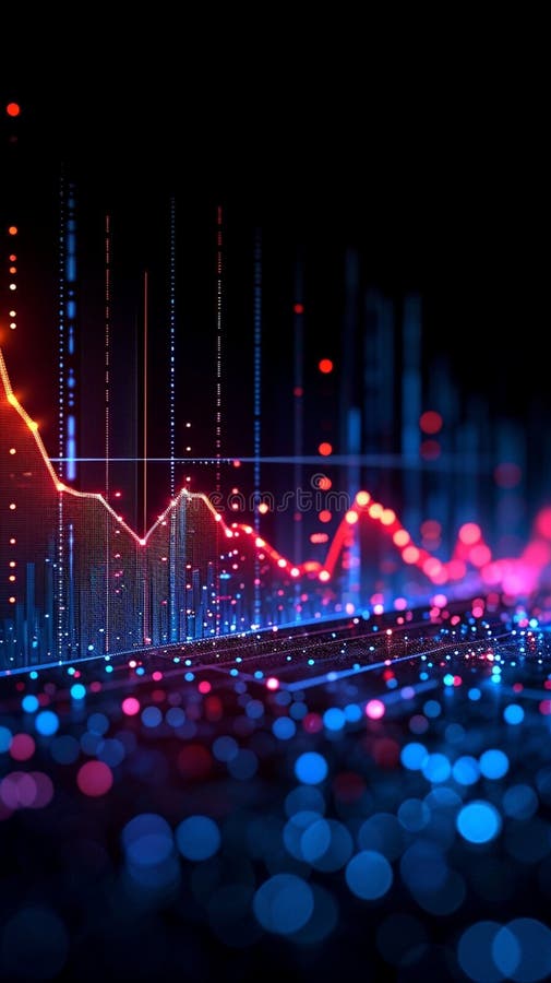 View Graph Chart Illustration with a Stylish and Dynamic Line Stock ...
