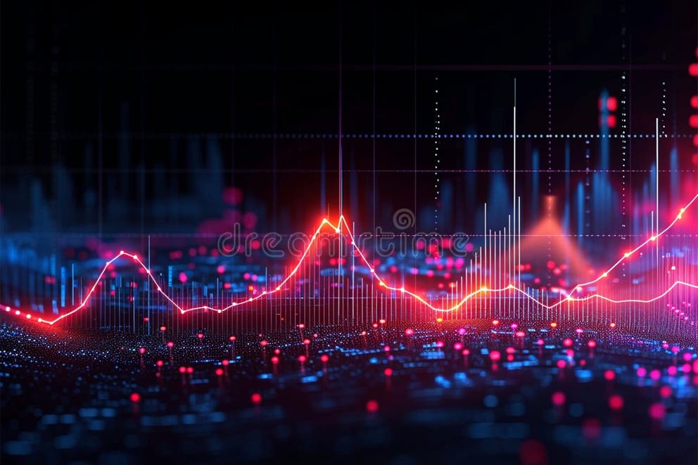 View Graph Chart Illustration with a Stylish and Dynamic Line Stock ...