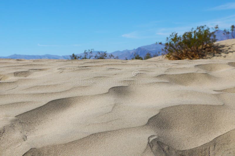 View of Gray Sand in the Desert in the USA. Stock Photo - Image of ...