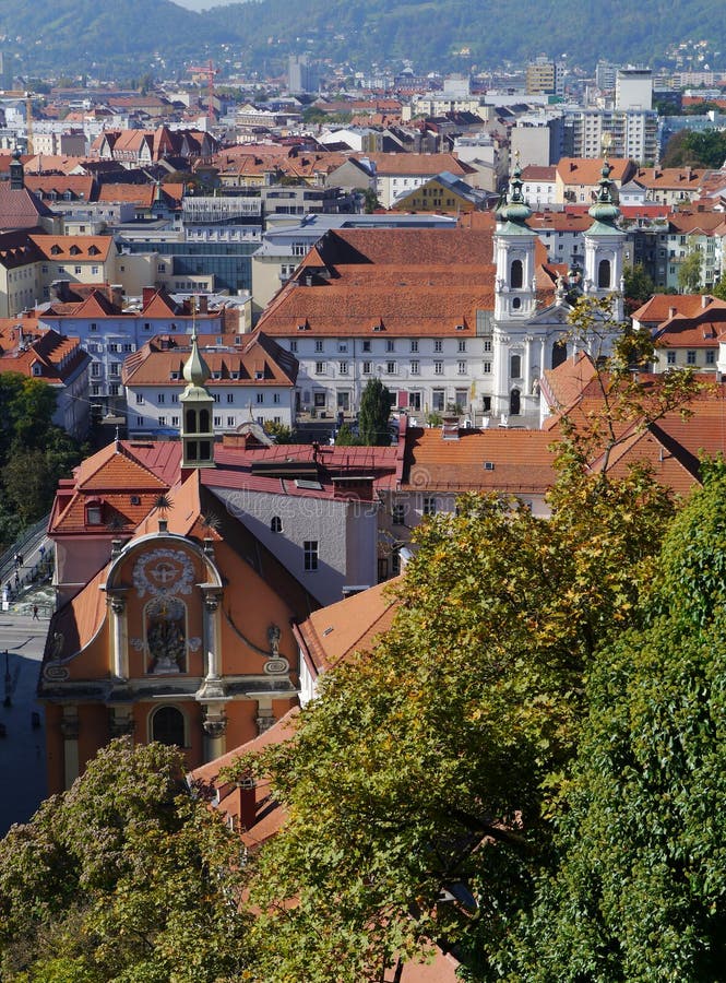 View of Graz in Austria stock photo. Image of sights - 48582352