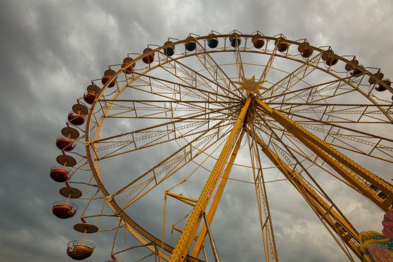 Great Carousel Called Colloquially the Ferris Wheel Stock Photo - Image ...