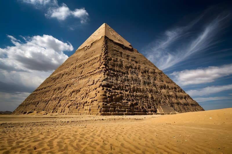 A View of a Great Pyramid Under Sunlight Stock Photo - Image of sphinx ...