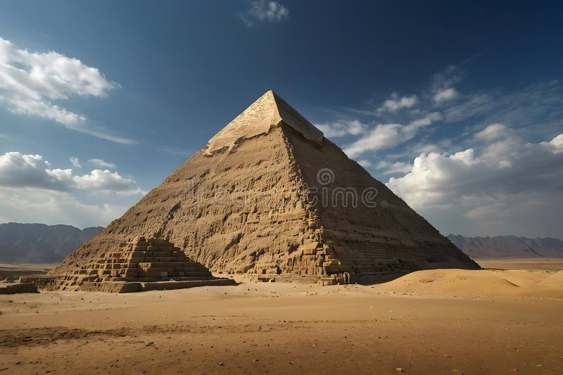A View of a Great Pyramid Under Sunlight Stock Image - Image of egypt ...
