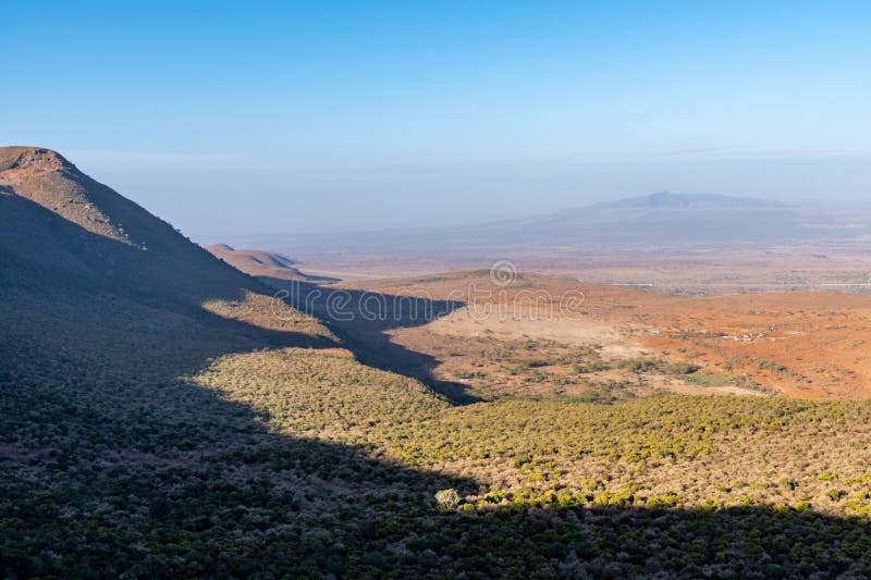 View of the Great Rift Valley in Kenya, Africa Stock Image - Image of ...