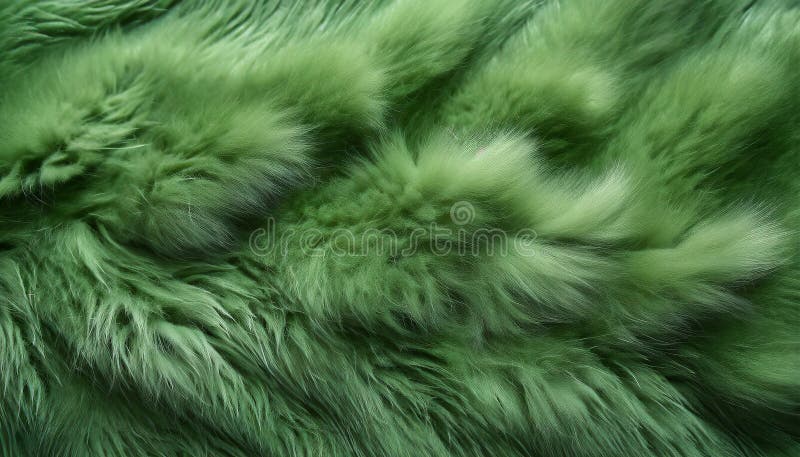 Green fur texture top view stock illustration. Illustration of fluffy ...