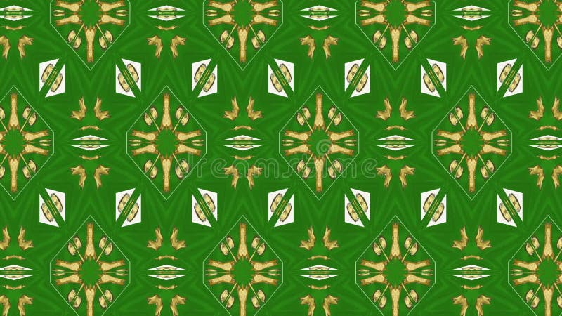 View of Green and White Animated Patterns Transforming into Different ...