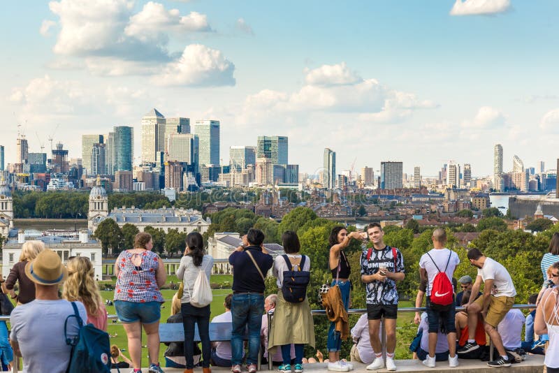 View from Greenwich Hill, London Editorial Photography - Image of ...