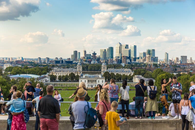 View from Greenwich Hill, London Editorial Image - Image of britain ...