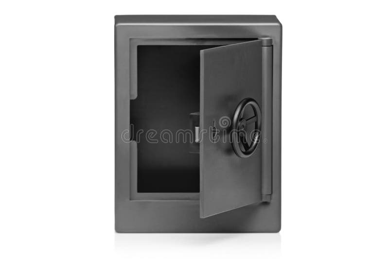A View of a Grey Empty Deposit Box Stock Image - Image of deposit ...