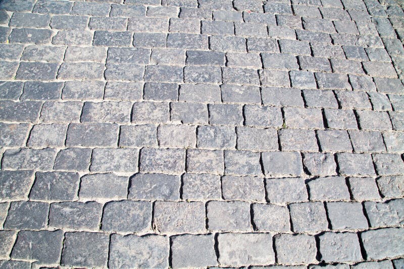 View on Grey Granite Paving Stone Square Shape. Stock Image - Image of ...