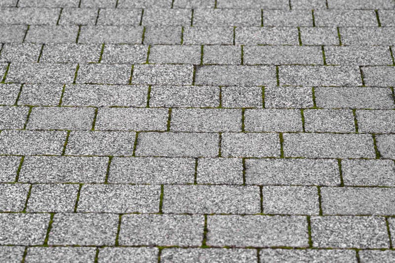 View on Grey Stone Sidewalk. Footpath Covering Stock Photo - Image of ...