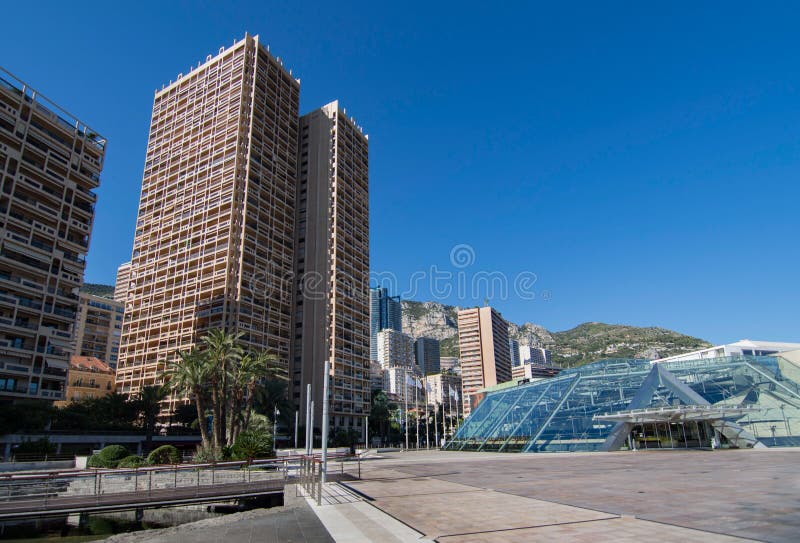 View of the Grimaldi Forum in Montecarlo Editorial Image - Image of ...