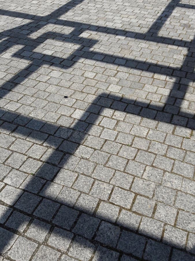 View at the Ground with the Square Pattern Stock Image - Image of ...