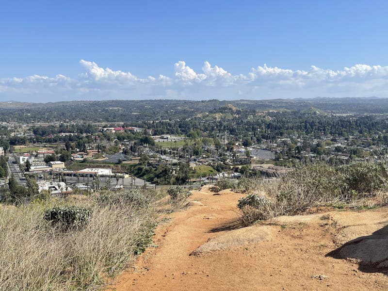 A View of the Ground from Up on a Mountain Stock Photo - Image of plain ...