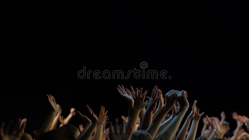 View of a Group of Dancers Waving To the Audience after the Performance ...