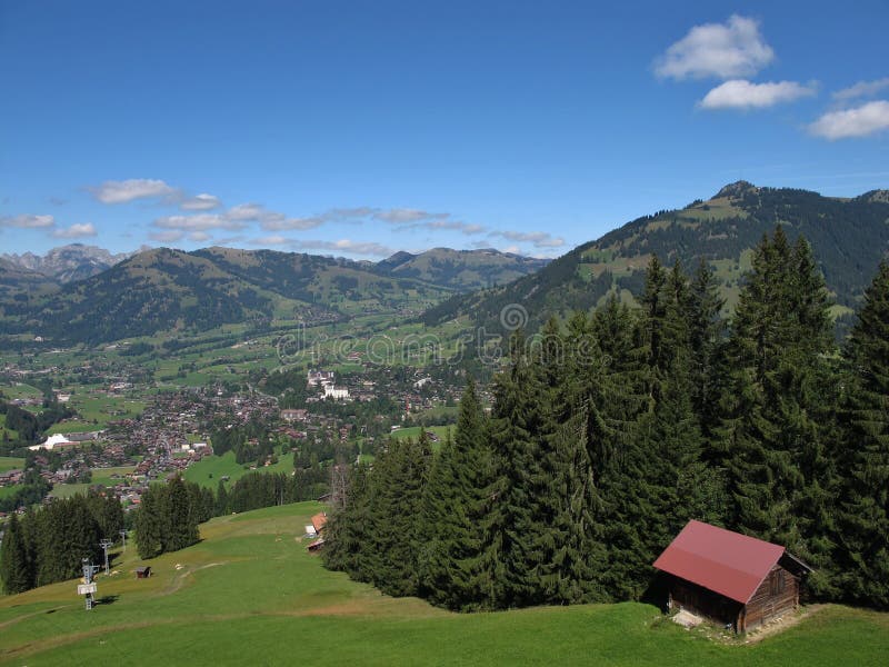 View of Gstaad stock photo. Image of gstaad, meadow, switzerland - 26877974