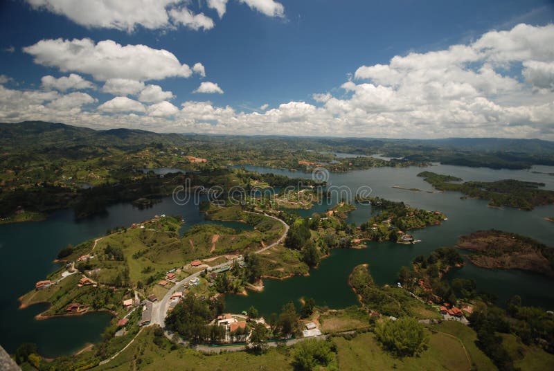 View from Guatape - Colombia Stock Photo - Image of colombian, nature ...
