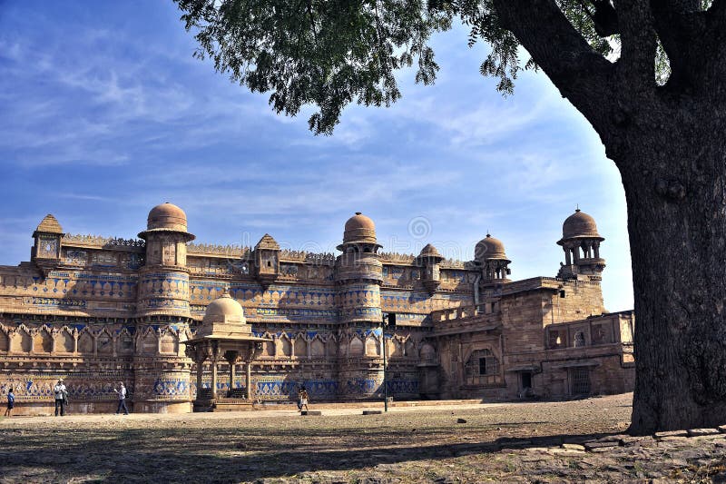 View of a Gwalior fort editorial image. Image of landmark - 226070990