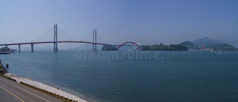 View of Gwangan Bridge, Busan, South Korea Stock Photo - Image of ...