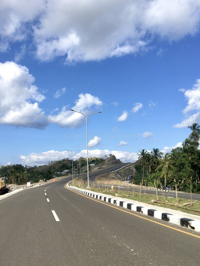 The View from Halfway through a Very Beautiful Road Stock Photo - Image ...