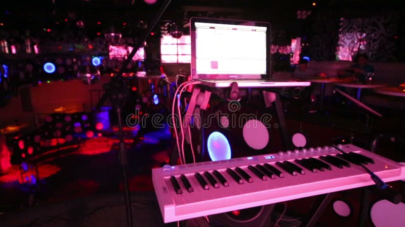 View on Hall in Nightclub from Stage with Stock Video - Video of ...