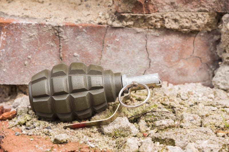 Hand Grenade Lying On The Stones Stock Image - Image of kinds, grenades ...