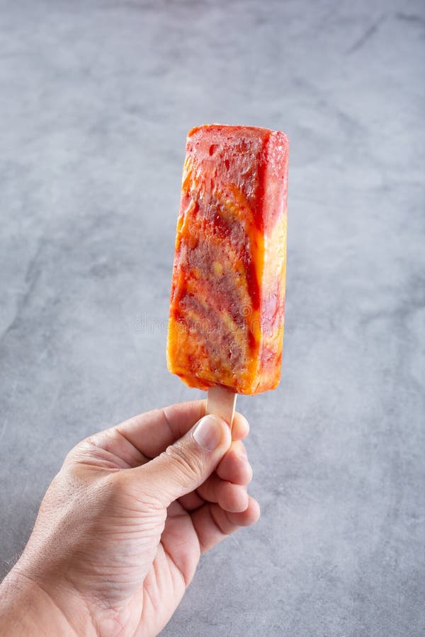Mango chamoy paleta stock image. Image of rainbow, freezer - 281144713