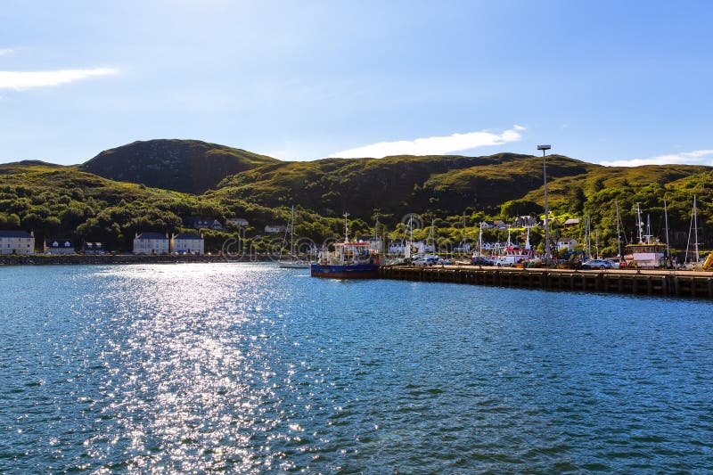 View of the Harbor in Mallaig Stock Image - Image of sailboats ...