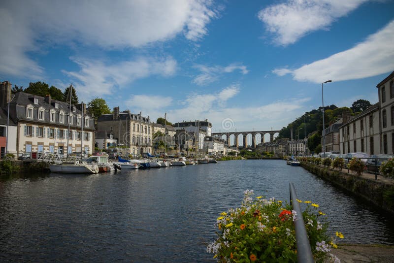 View on the Harbor of Morlaix Stock Photo - Image of morlaix, travel ...