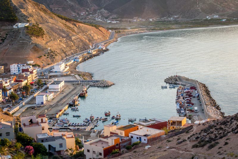 The harbor of Jebha stock image. Image of harbor, morocco - 124447193