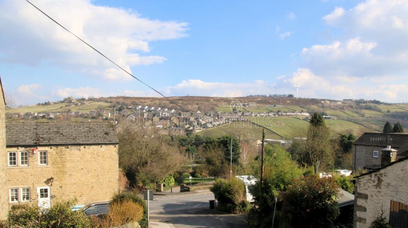 A view of Haworth stock photo. Image of spring, natural - 198960306