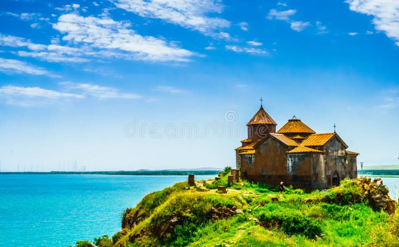 View on Monastery of Akhtala in the Fortress Prnjak Akhtala - in the ...