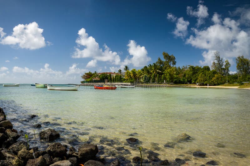 View of a Heavenly Landscape of Mauritius Stock Photo - Image of season ...