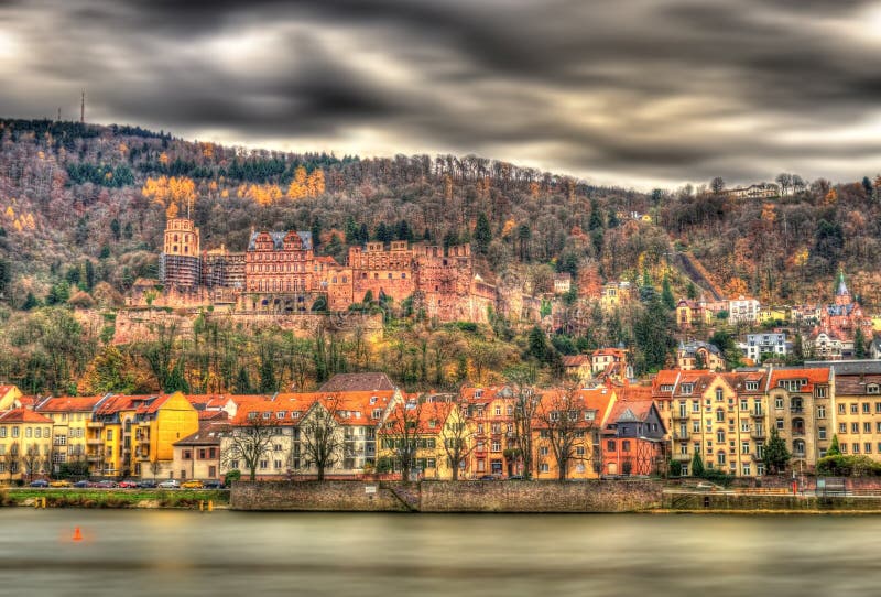 View of Heidelberg Landscape in Germany Stock Image - Image of scenic ...