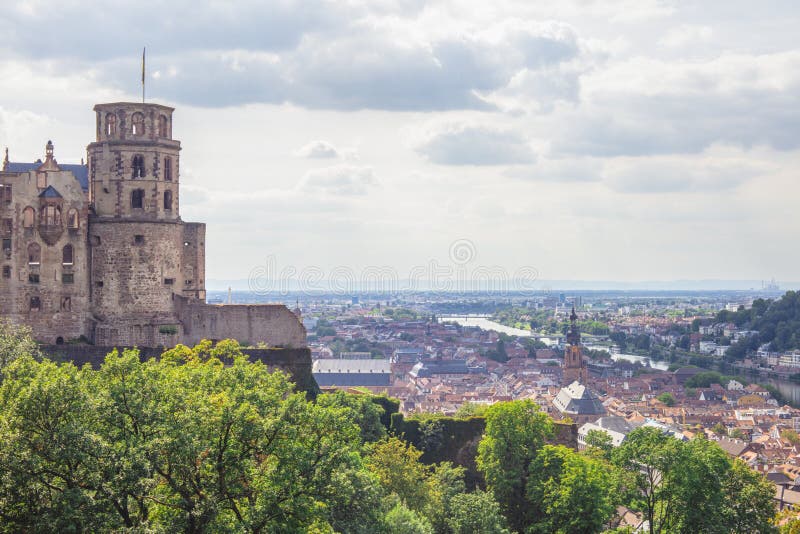 View of Heidelberg Landscape in Germany Stock Image - Image of scenic ...