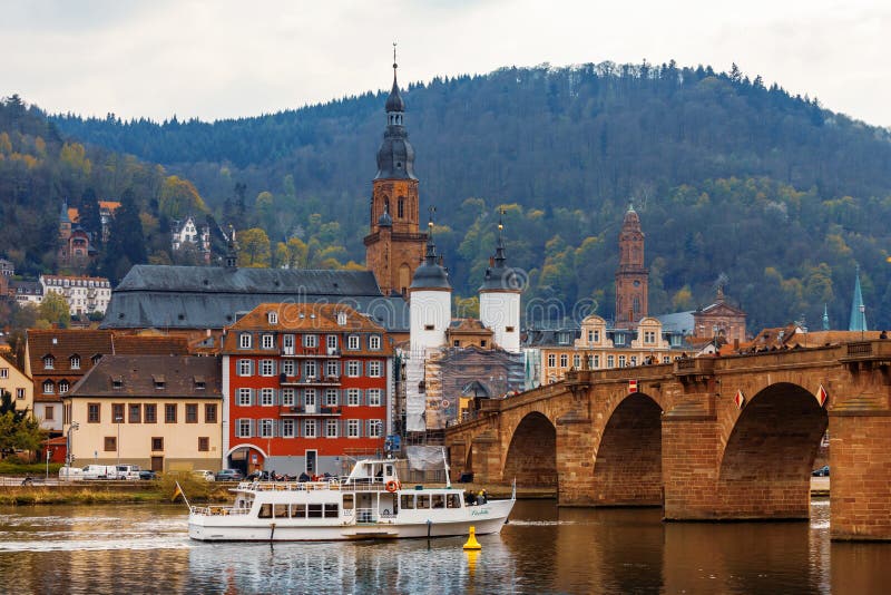 View on Heidelberg at Spring, Germany Editorial Stock Image - Image of ...