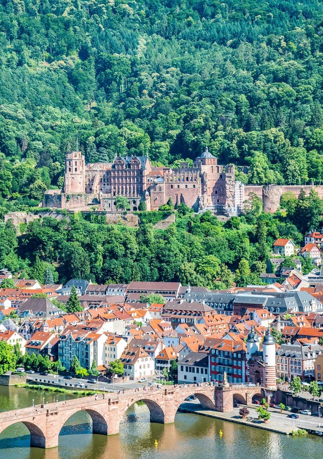 View of Heidelberg Landscape in Germany Stock Image - Image of scenic ...