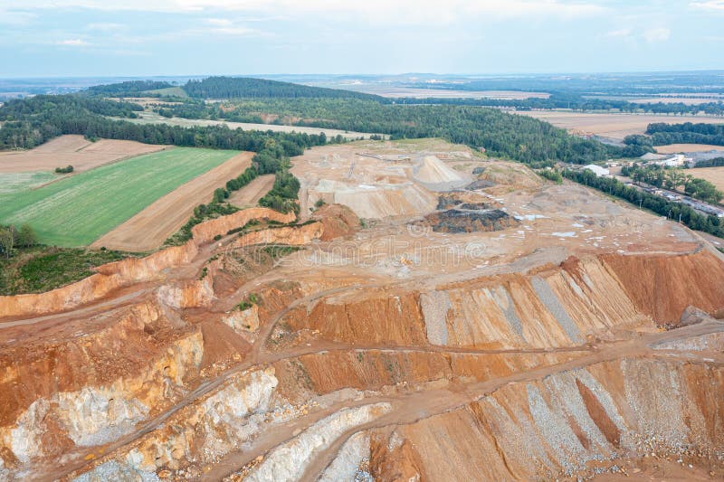 View from a Height of a Quarry for the Extraction of Magnesium and ...
