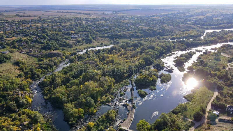 Midian Rapids of the Southern Bug River Stock Image - Image of river ...