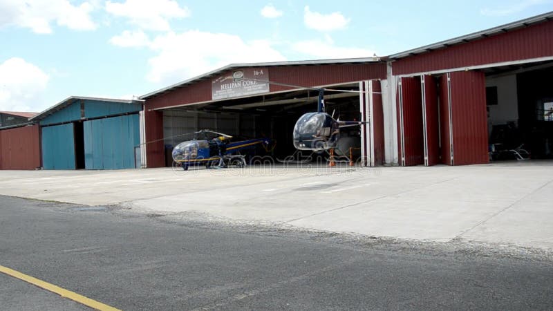 Helicopter Landing and Taking Off from a Helipad in Himalaya Mountains ...